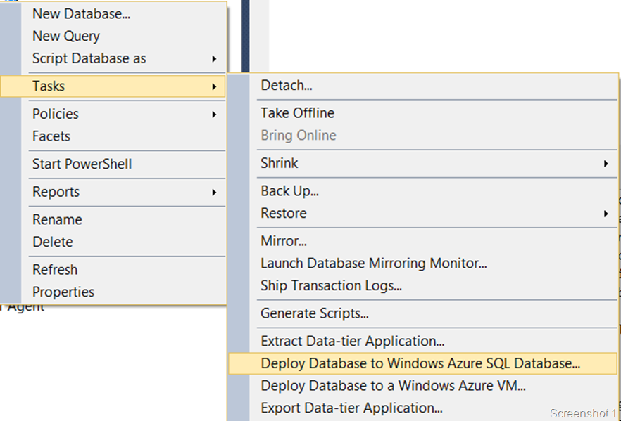 Sending a database to Azure | TroubleshootingSQL